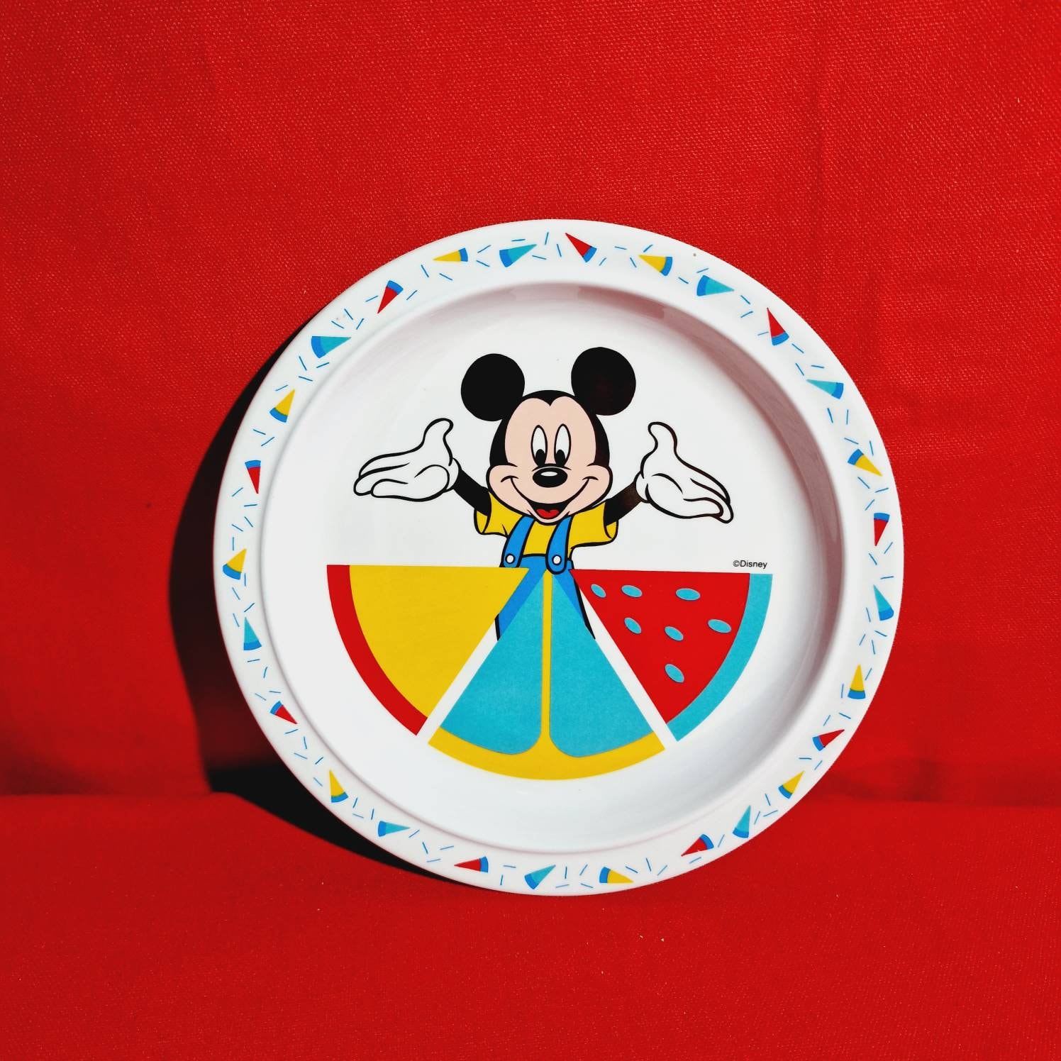 Walt Disney Mickey Mouse Plate. - Etsy