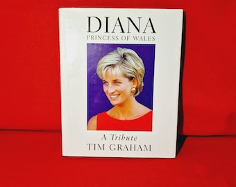 Vintage 1997 Princess Diana Book, diana A Tribute, Julia Delano, Hard ...