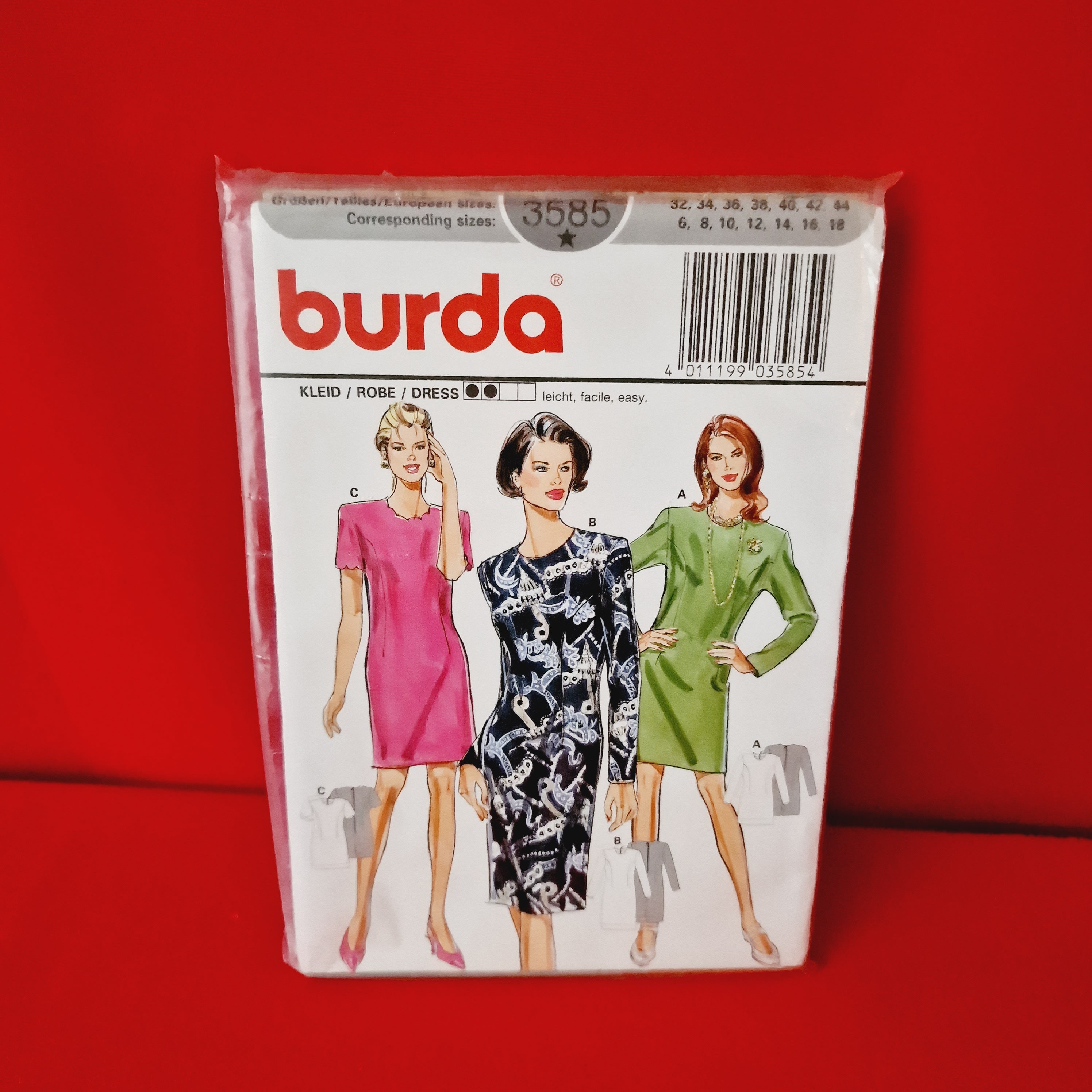 Vintage Burda Sewing Pattern Lot of 4 - Etsy