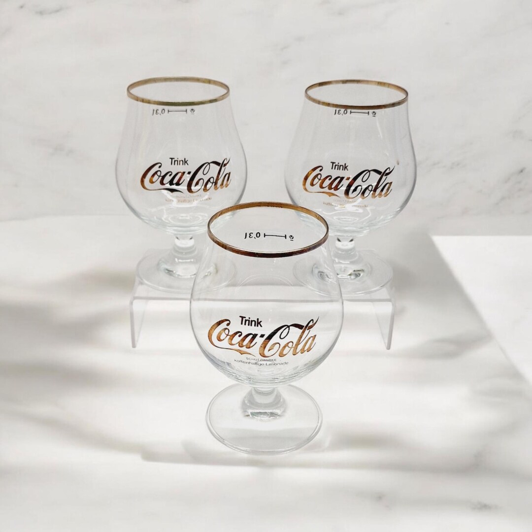 Vintage German Coca Cola Cocktail/wine Glass Set of 3. - Etsy