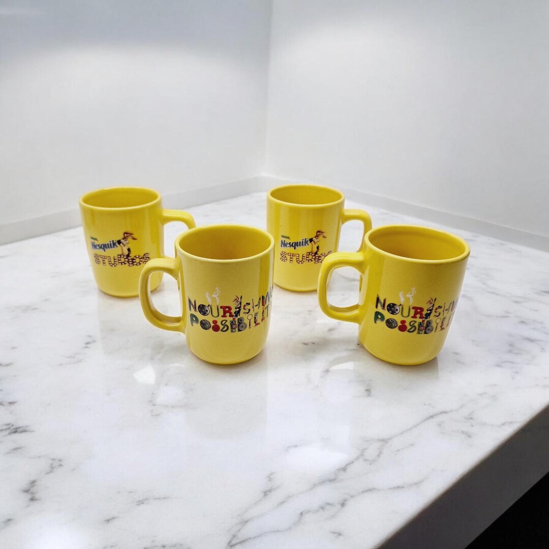 4 Nesquik Nestlé Studios Mugs. - Etsy