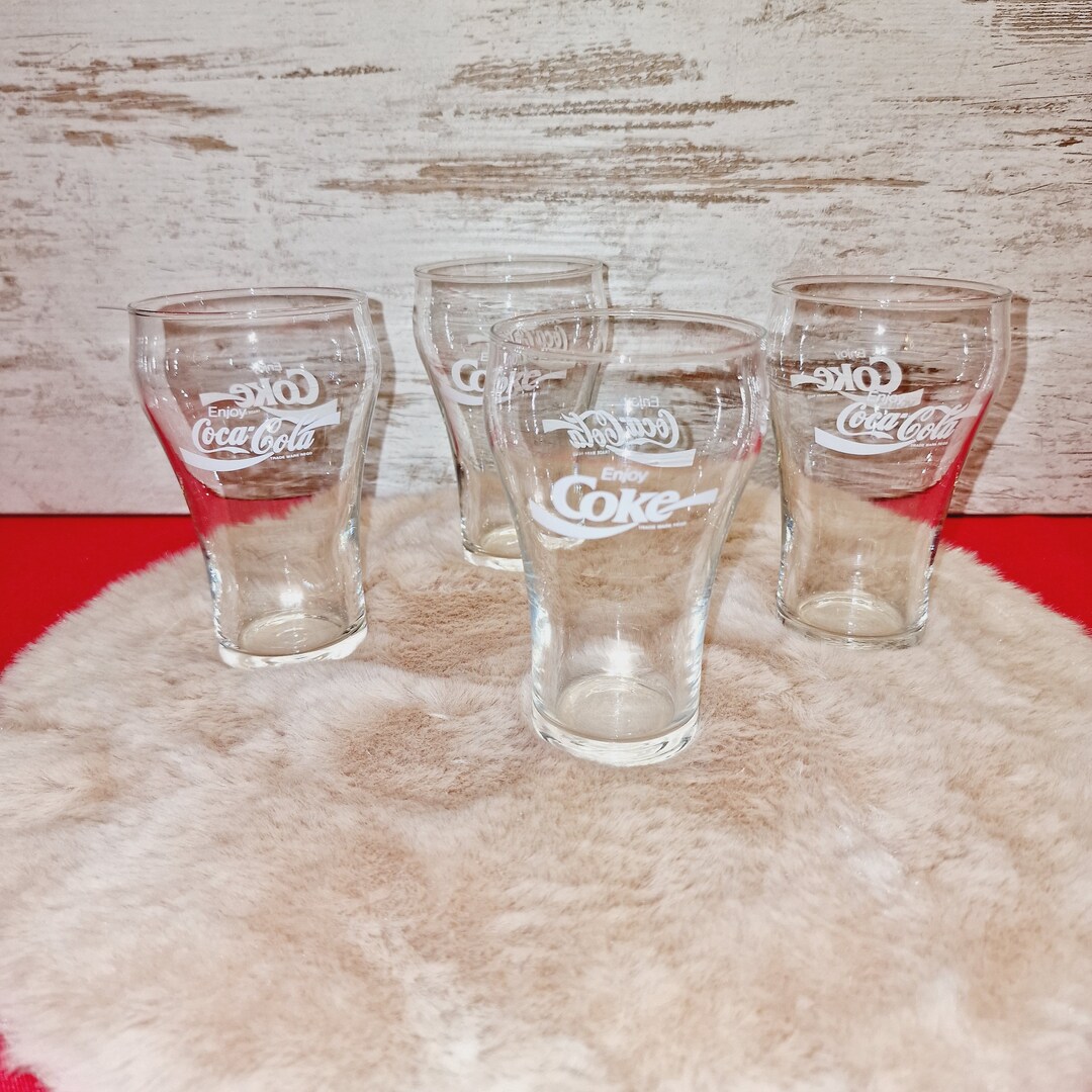 Vintage Coca Cola Glass. Set of 4 - Etsy