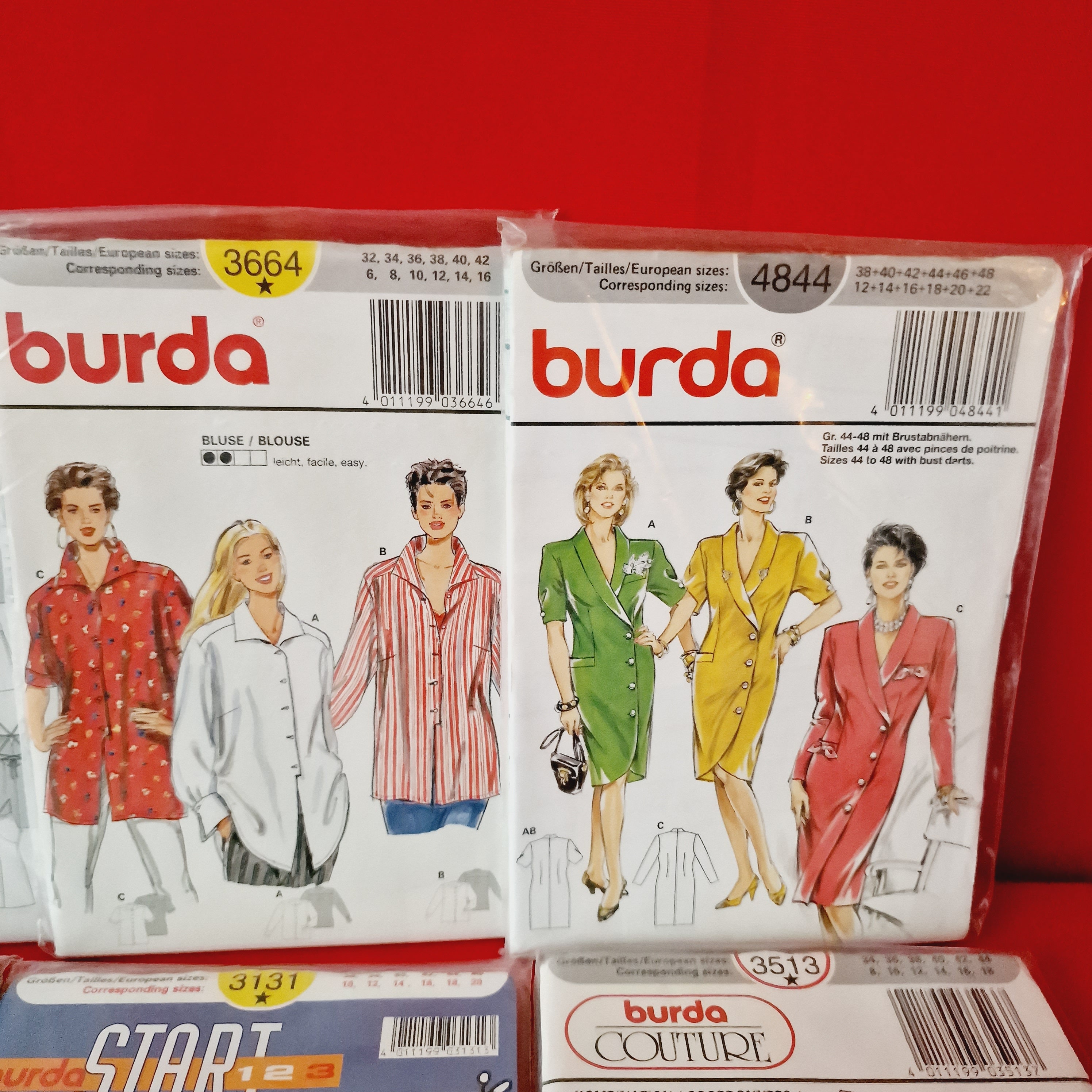 Vintage Burda Sewing Pattern Lot of 8 - Etsy