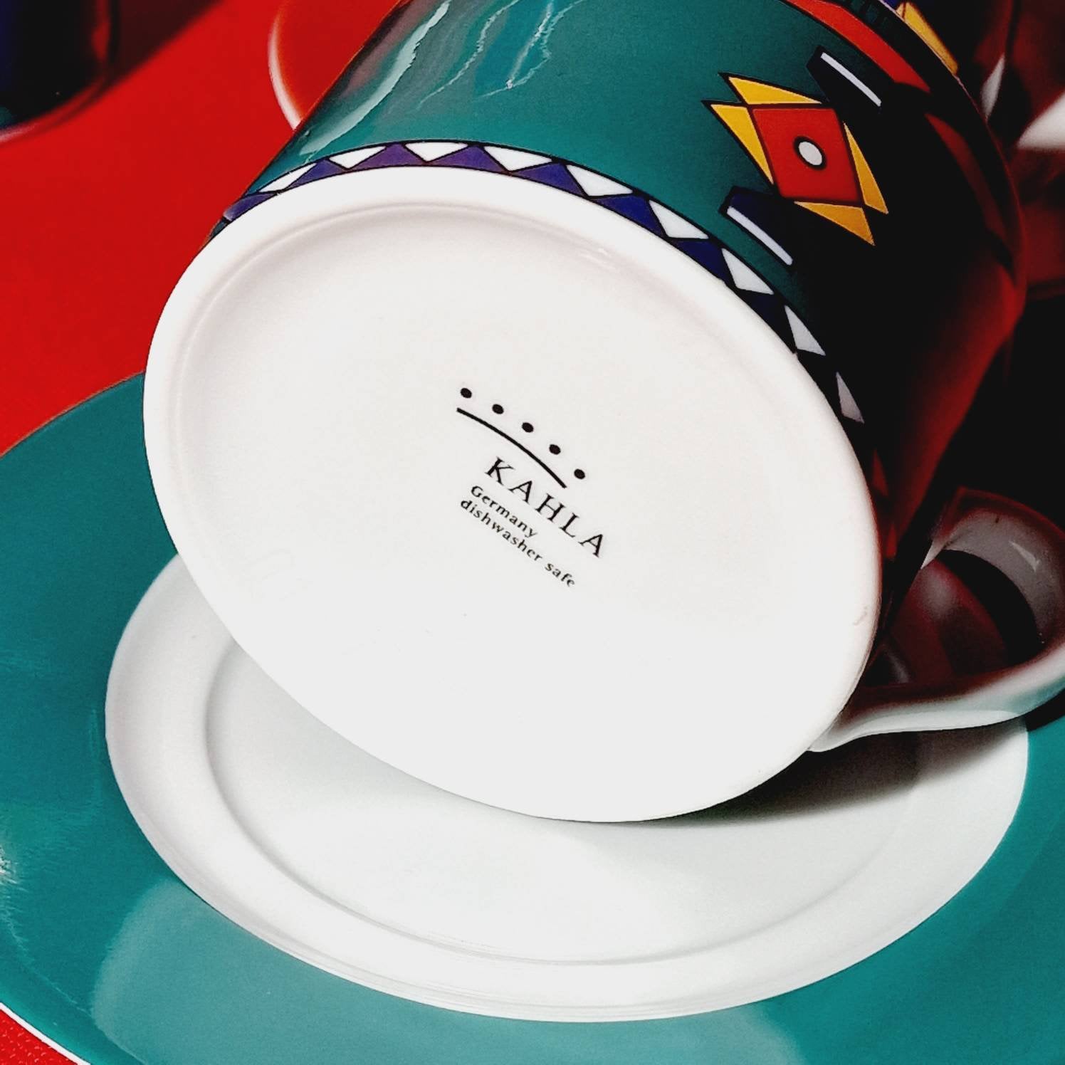 Kahla Set Van 6 Kop En Schotels En Een Melkkan Jaren 80 - Etsy