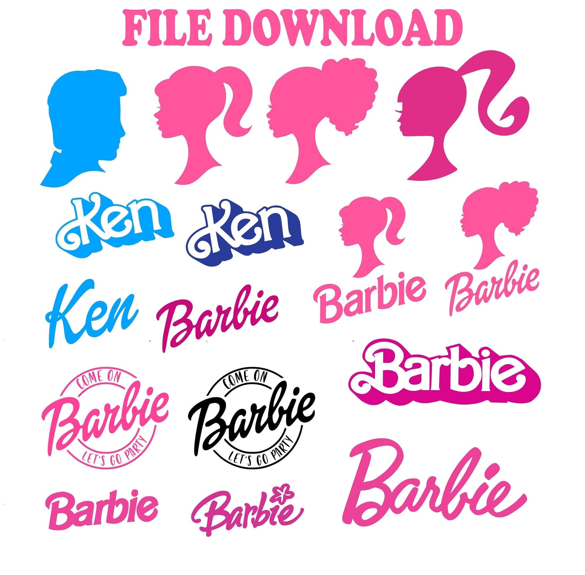 16 PNG Bundle Doll PNG Logo Cricut Digital Download Cut File - Etsy