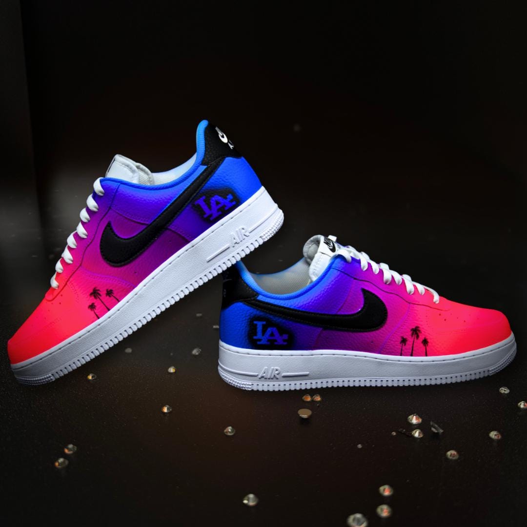 Custom Air Force 1, Gradient Air Force 1, Gradient Shoes, Rainbow ...