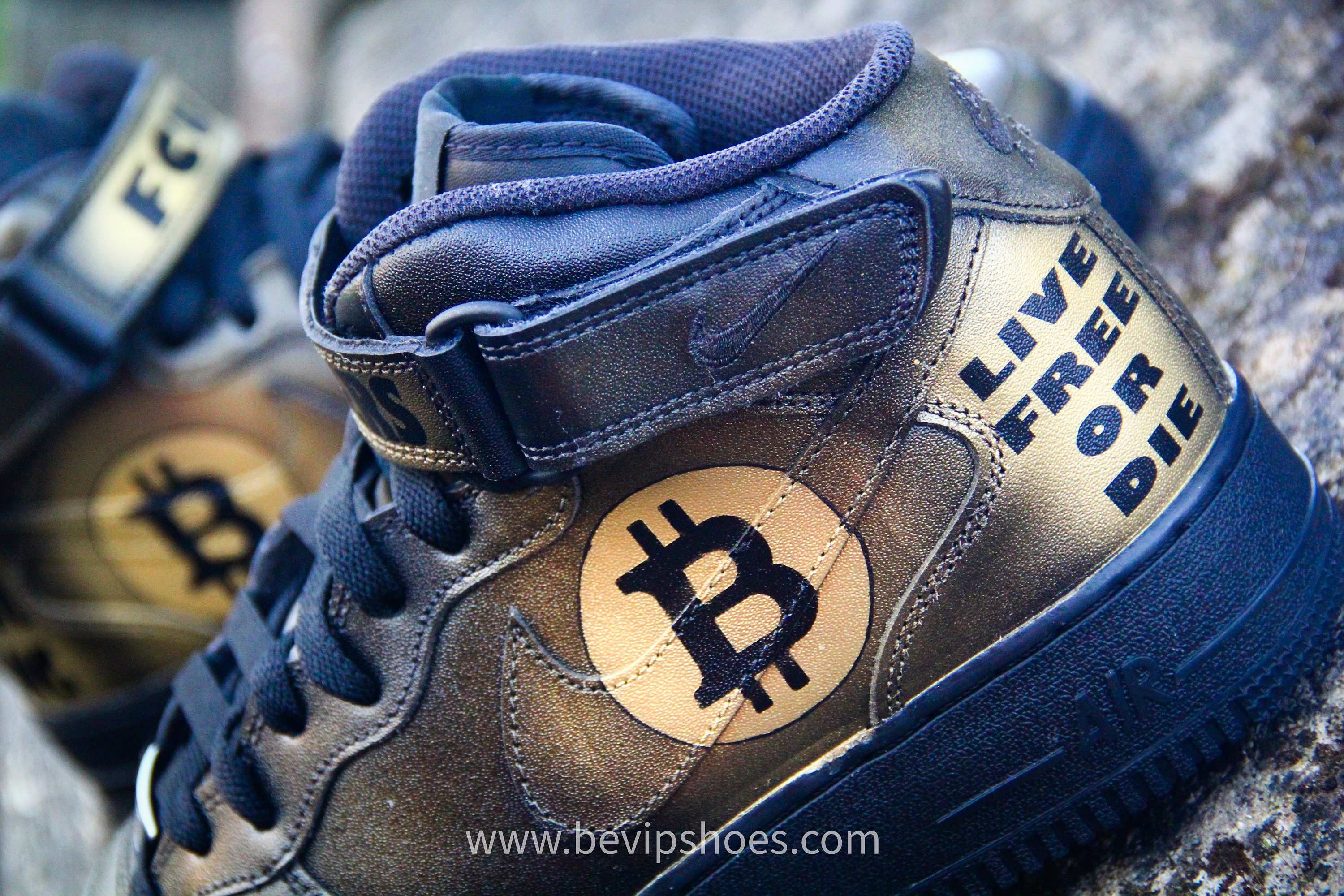 Custom Nike Air Force 1 Mid bitcoin Cryptocurrency the BEST QUALITY ...