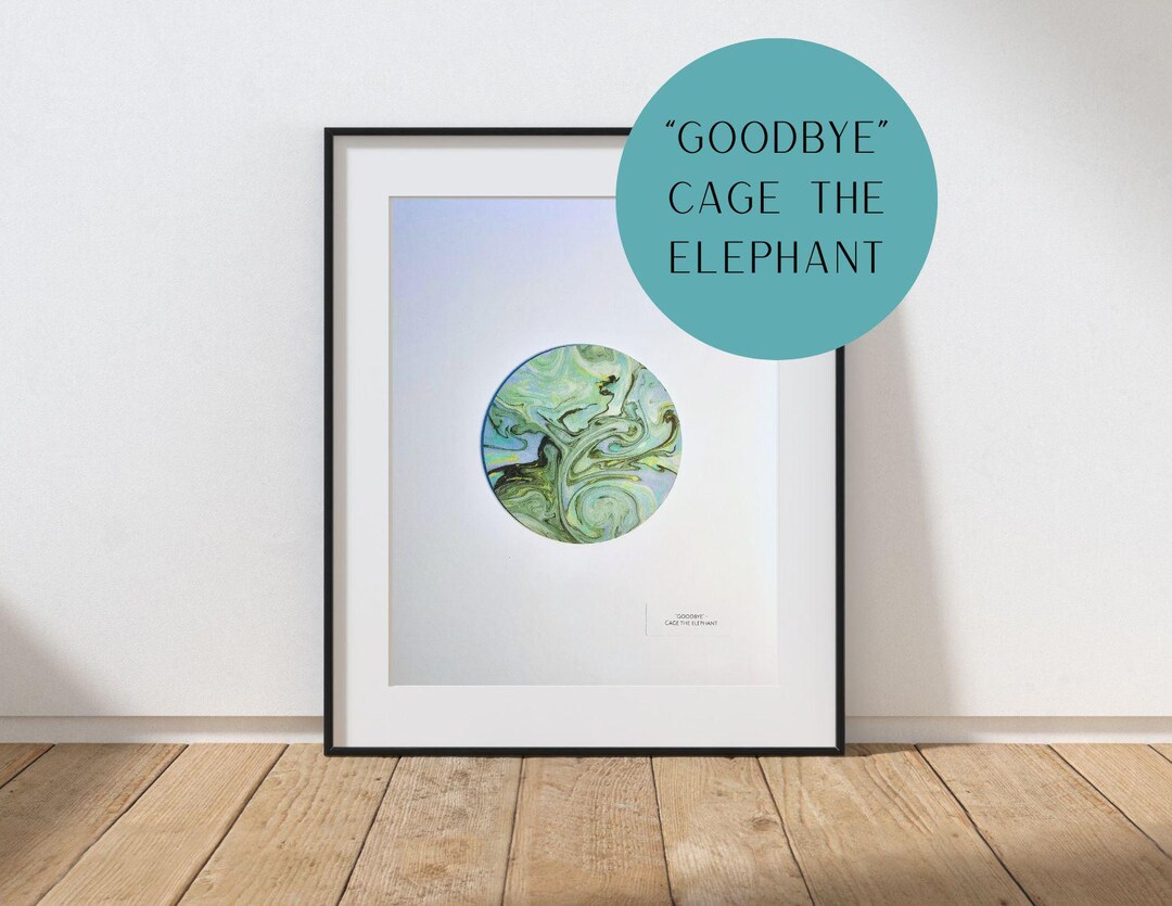 Suminagashi Art: Cage the Elephant - "goodbye" - Original Melodious Ink ...