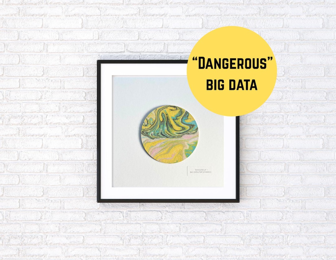 Suminagashi Art: Big Data "dangerous" - Melodious Ink - 8x8 Original - Etsy