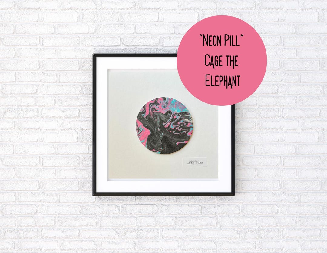 Art From Music neon Pill Cage the Elephant Melodious Ink Original Art ...