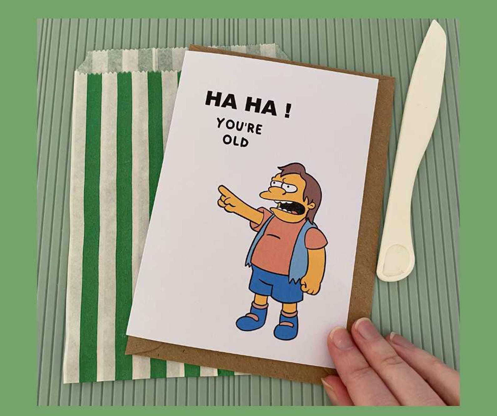 Nelson Muntz Birthday Card/birthday Card for Simpsons Fans - Etsy UK