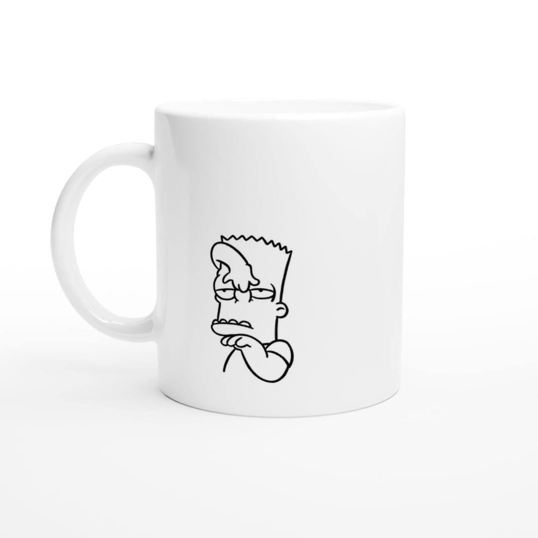 Bart Simpson Inspired Mug/ Funny Coffee Mug for 90's Baby's - Etsy