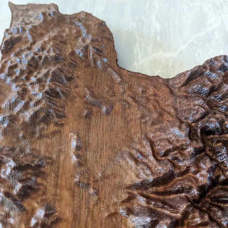 Black Walnut Topographical Relief Map of Oregon - Etsy