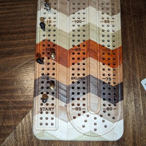 6-species Continuous Track Three Player Cribbage Board - Etsy