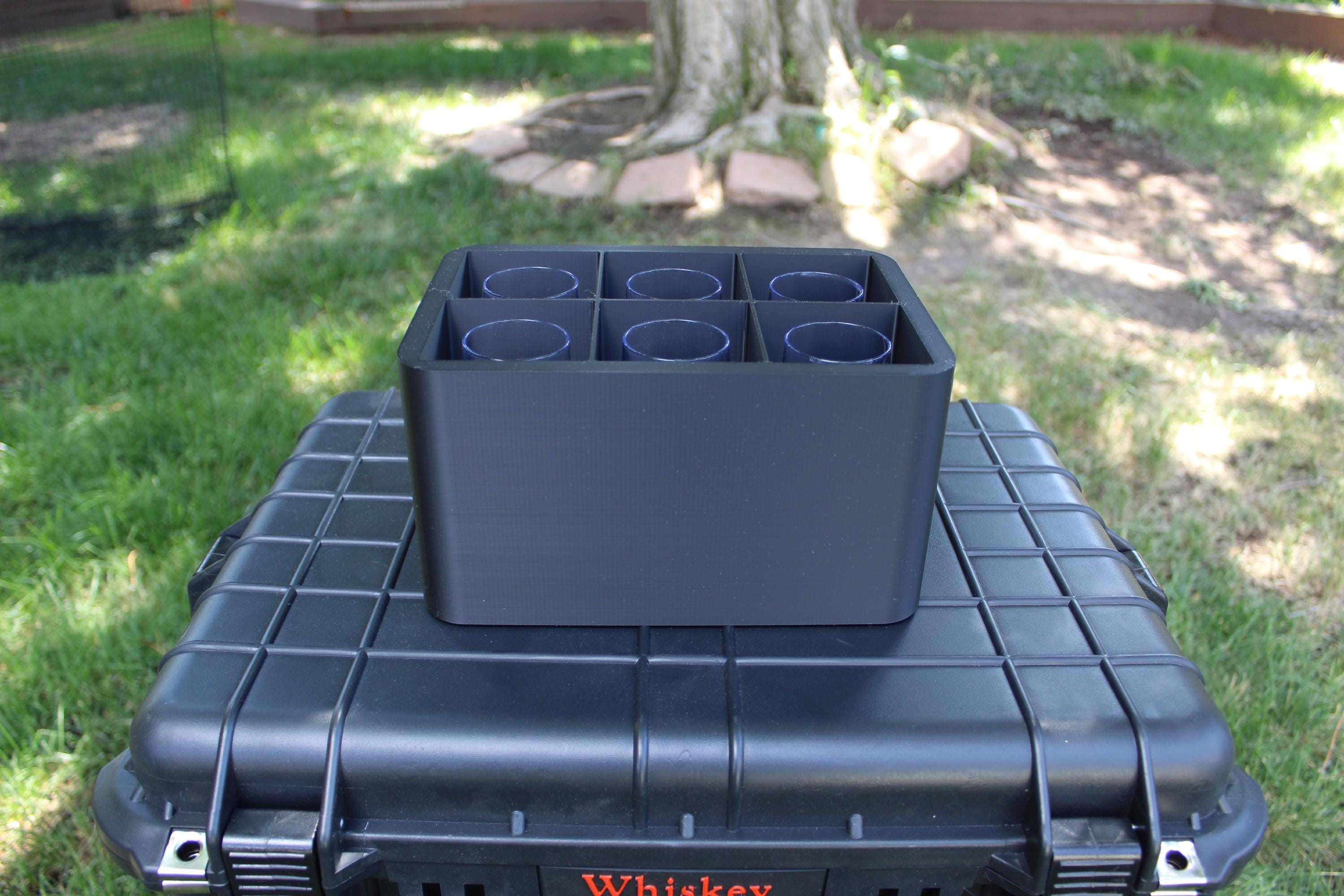 Whiskey/liquor Travel Case Glencairn Holder 2 Bottles - Etsy