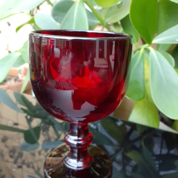 Ruby Red Goblets - Etsy
