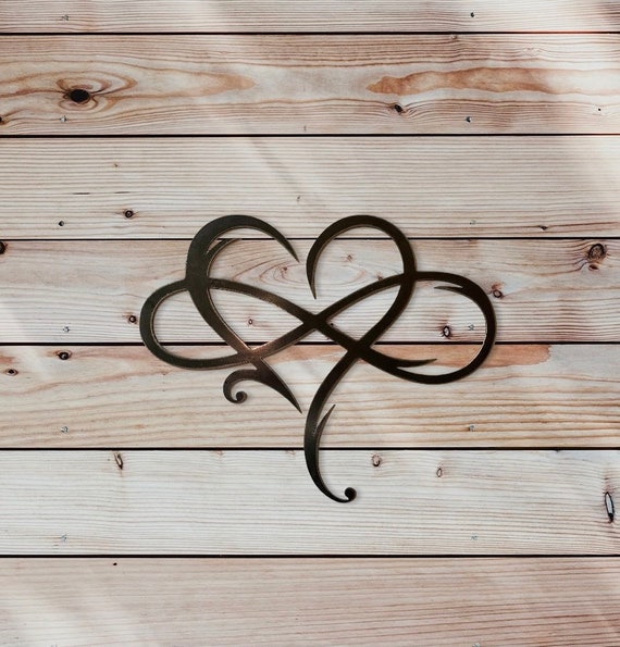 Infinity Heart Metal Sign Steel Wall Art Country Decor - Etsy