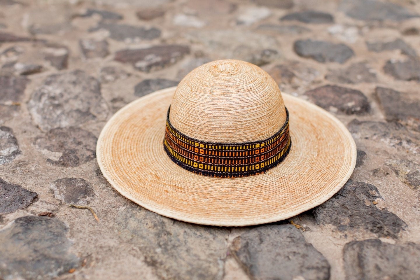 Floppy Palm Leaf Hat Wide Brim Straw Hat Guatemalan Unisex Handmade ...