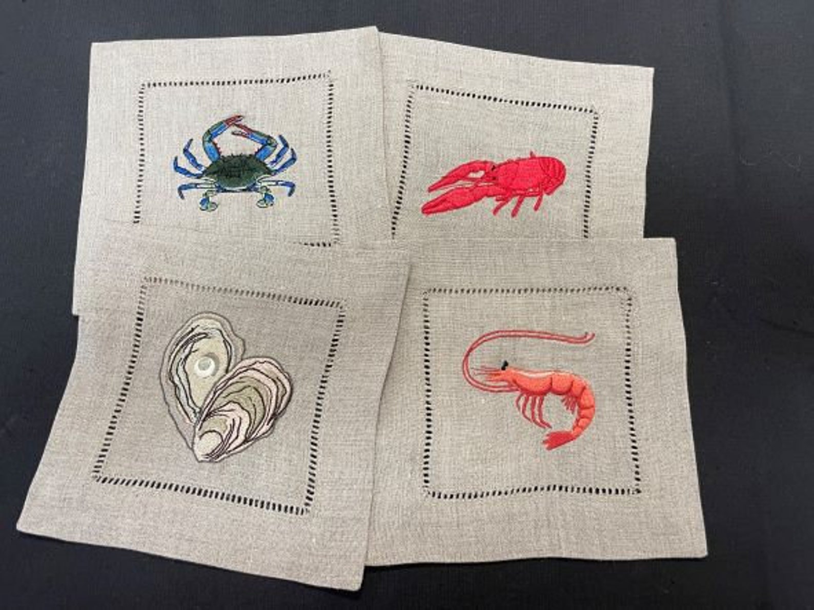 Cocktail Napkins, Dinner Napkins, Bar Napkins, Embroidered Napkins ...