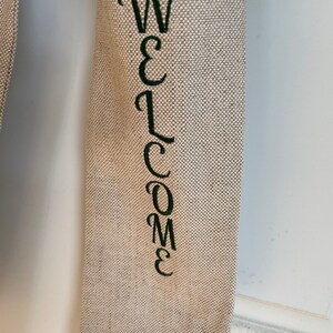Wreath Sash, Welcome Wreath Sash, Door Decor, Home Decor, Birthday ...