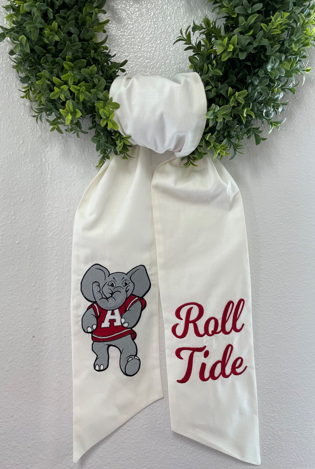 Alabama Wreath Sash, Roll Tide Wreath Sash, Wreath Sash - Etsy