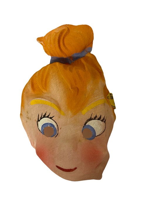 Rare Vintage Walt Disney Tinker Bell Cheesecloth Mask… - Gem