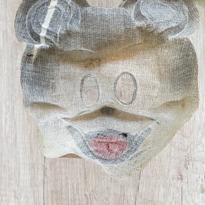 Vintage Halloween Mickey Mouse Cheesecloth Mask - Etsy