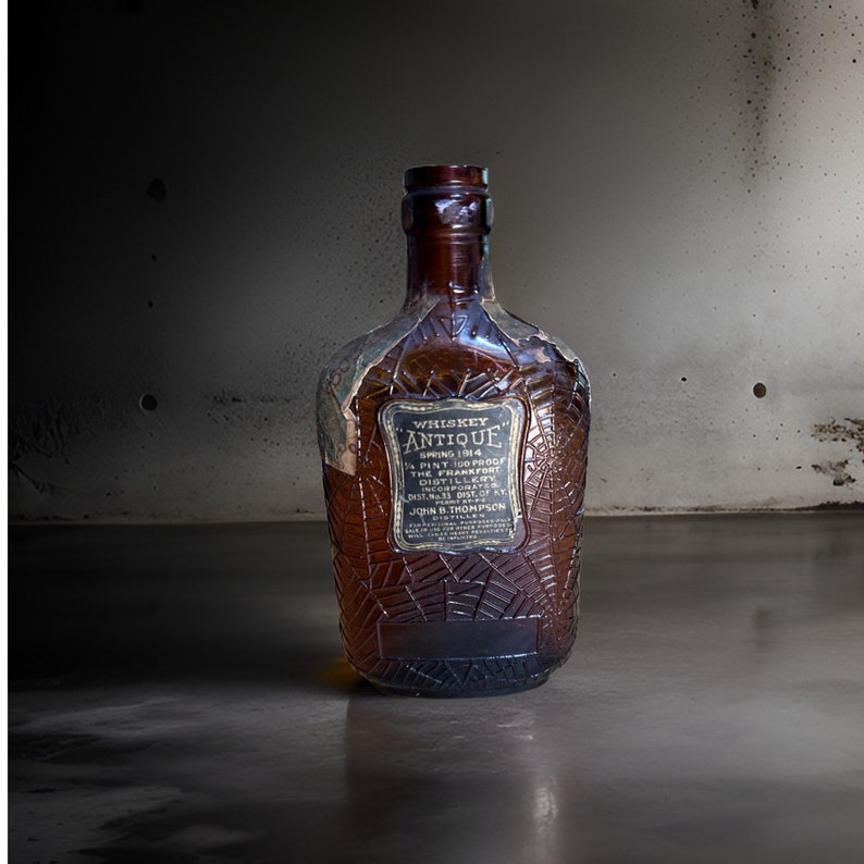 Antique Rare Whiskey Bottle the Frankfort Distillery 1/4 Pint ...