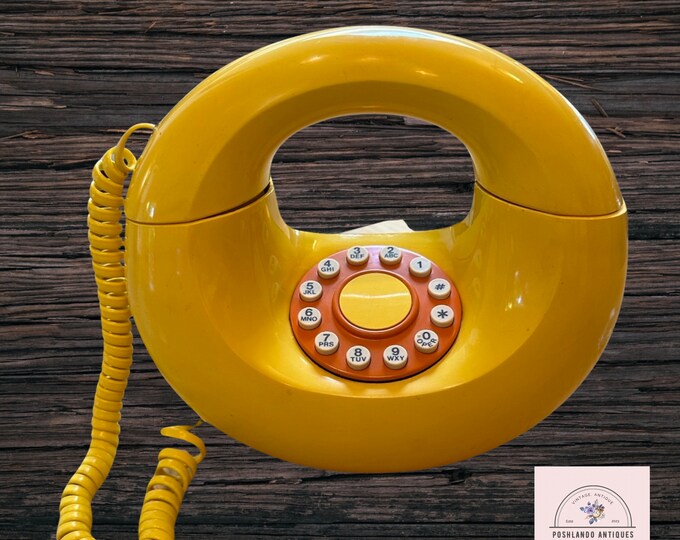 Vintage Genie RETRO Telephone...atomic. Yellow. Rad. 1960s. - Etsy