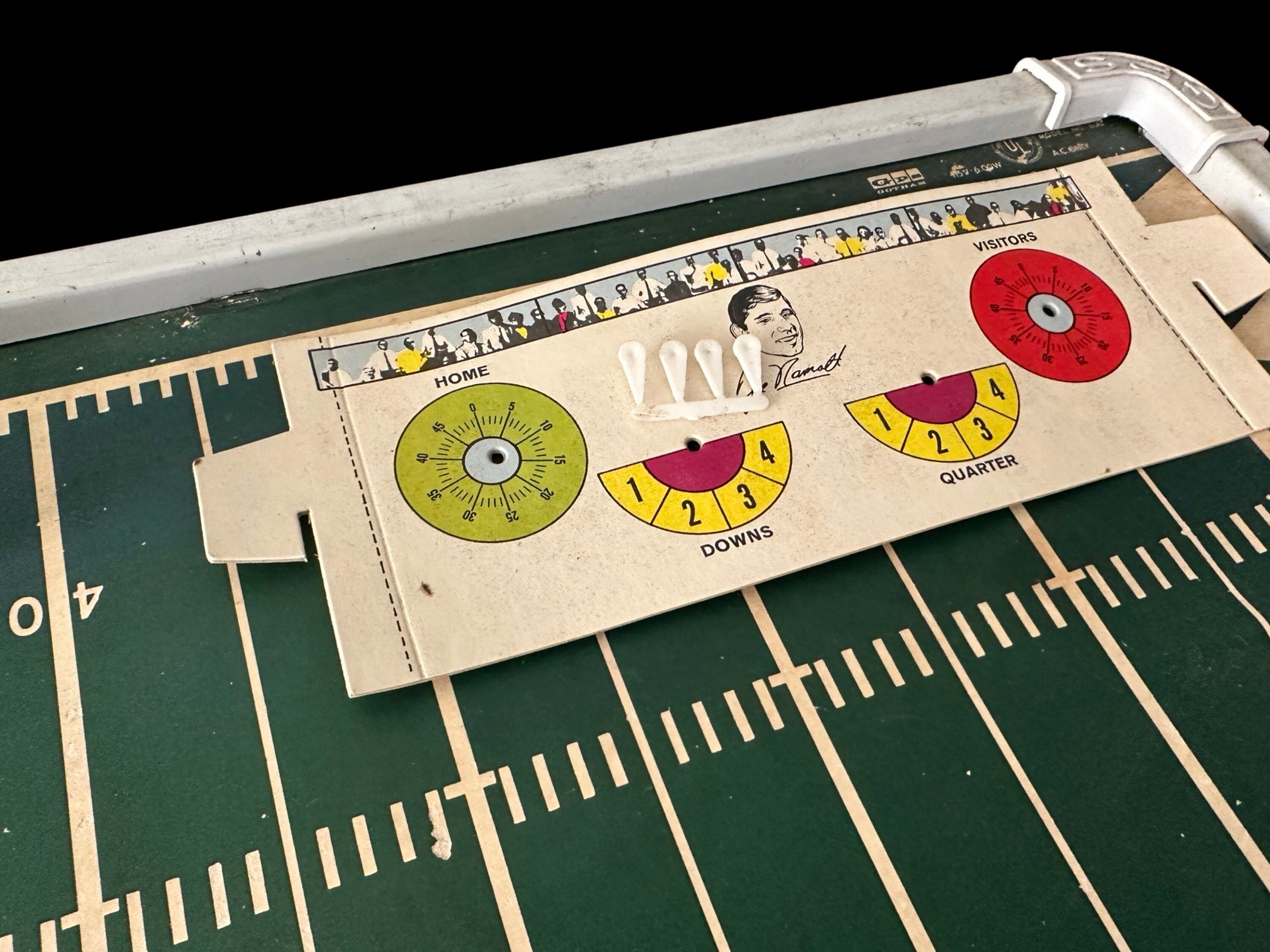 Vintage 1969 Joe Namath Electric Table Top Football Game Etsy Vintage 1969 Joe Namath Electric Table Top Football Game Etsy