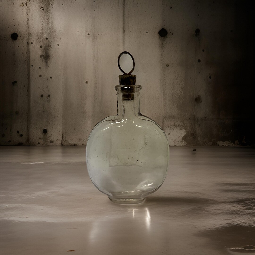 Antique Victorian Pumpkin Seed Flask Bottle With Cork - Etsy