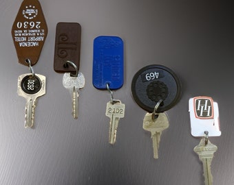 Vintage Hotel Key Collection Set of 5 Unique Vintage Keys From Iconic ...