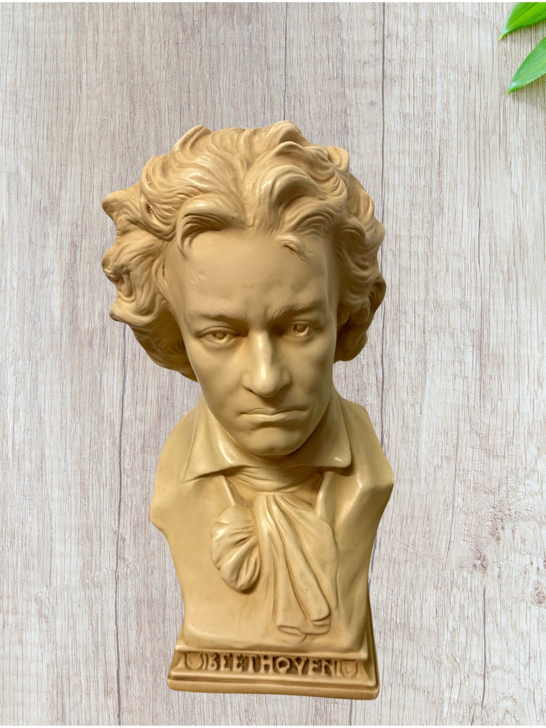 Vintage Beethoven Bust 11 Statue Alexander Backer ABCO Chalkware Made ...