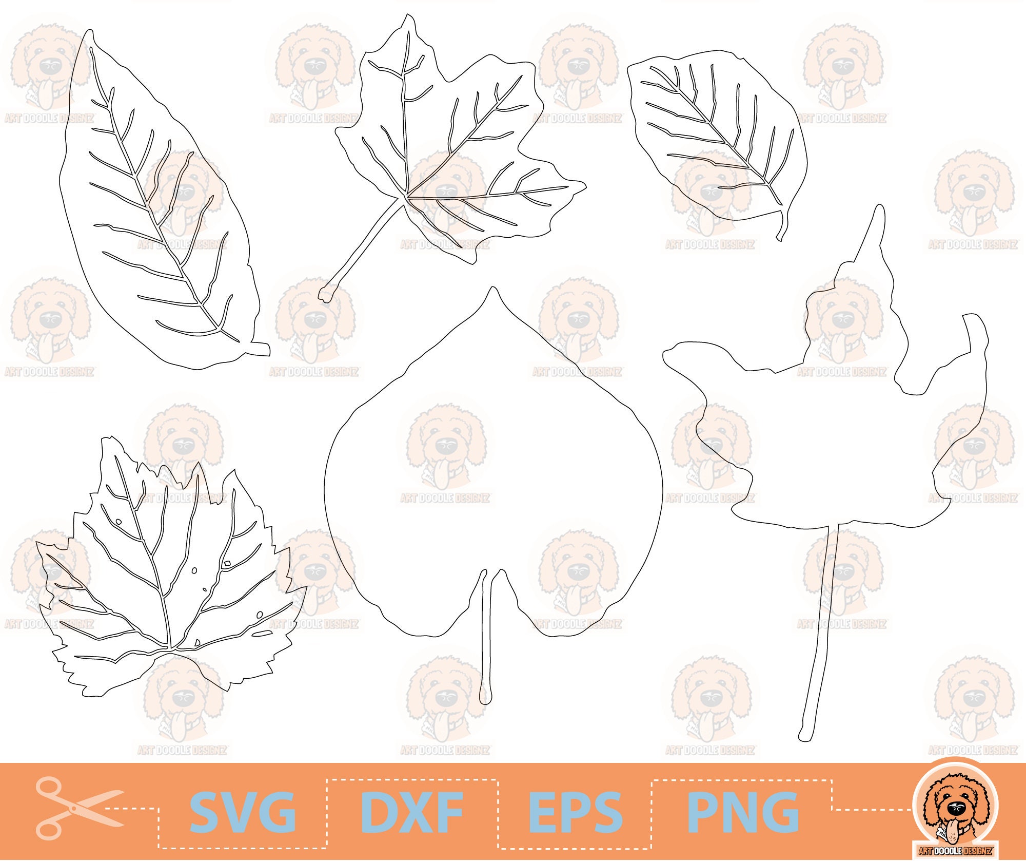 Fall Leaves Bundle SVG. Svg Set. Cricut Cut Files, Layered Files ...