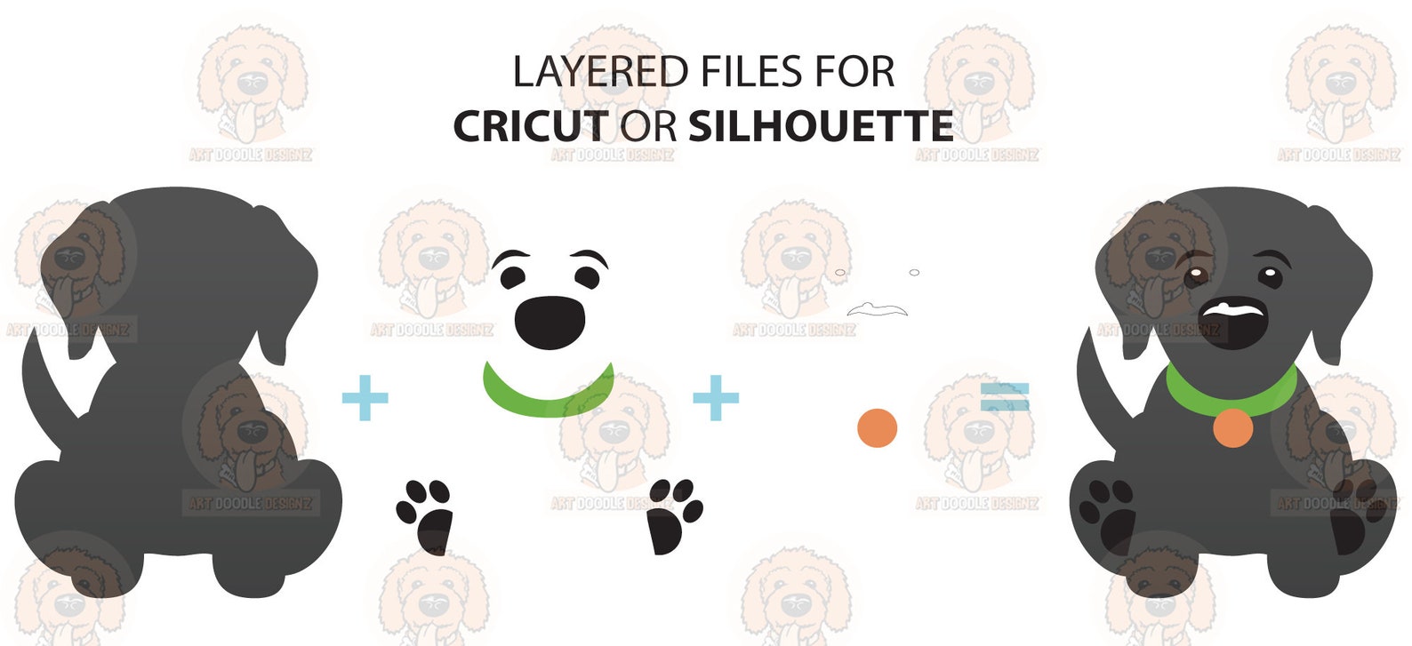 Labrador Retriever Layered SVG. Dog. Puppy. Cricut Cut Files. Purebred ...