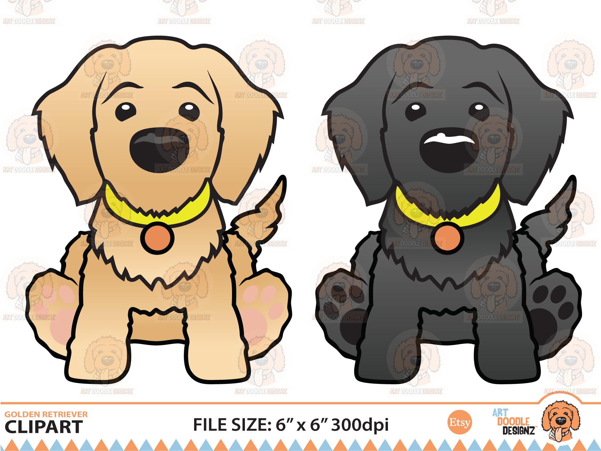 Golden Retriever Clipart, Dog, Puppy, Pets, Dogs, Graphics, Canine ...