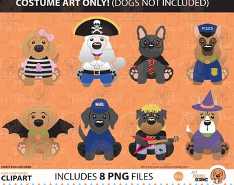 Halloween Clip Art Dogs - Etsy