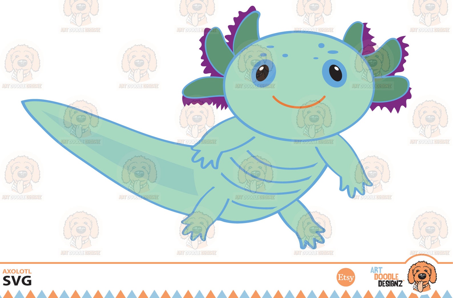 4 Axolotls Layered SVG. Amphibian. Pet. Cricut Cut Digital Cut Files ...