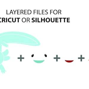 4 Axolotls Layered SVG. Amphibian. Pet. Cricut Cut Digital Cut Files ...