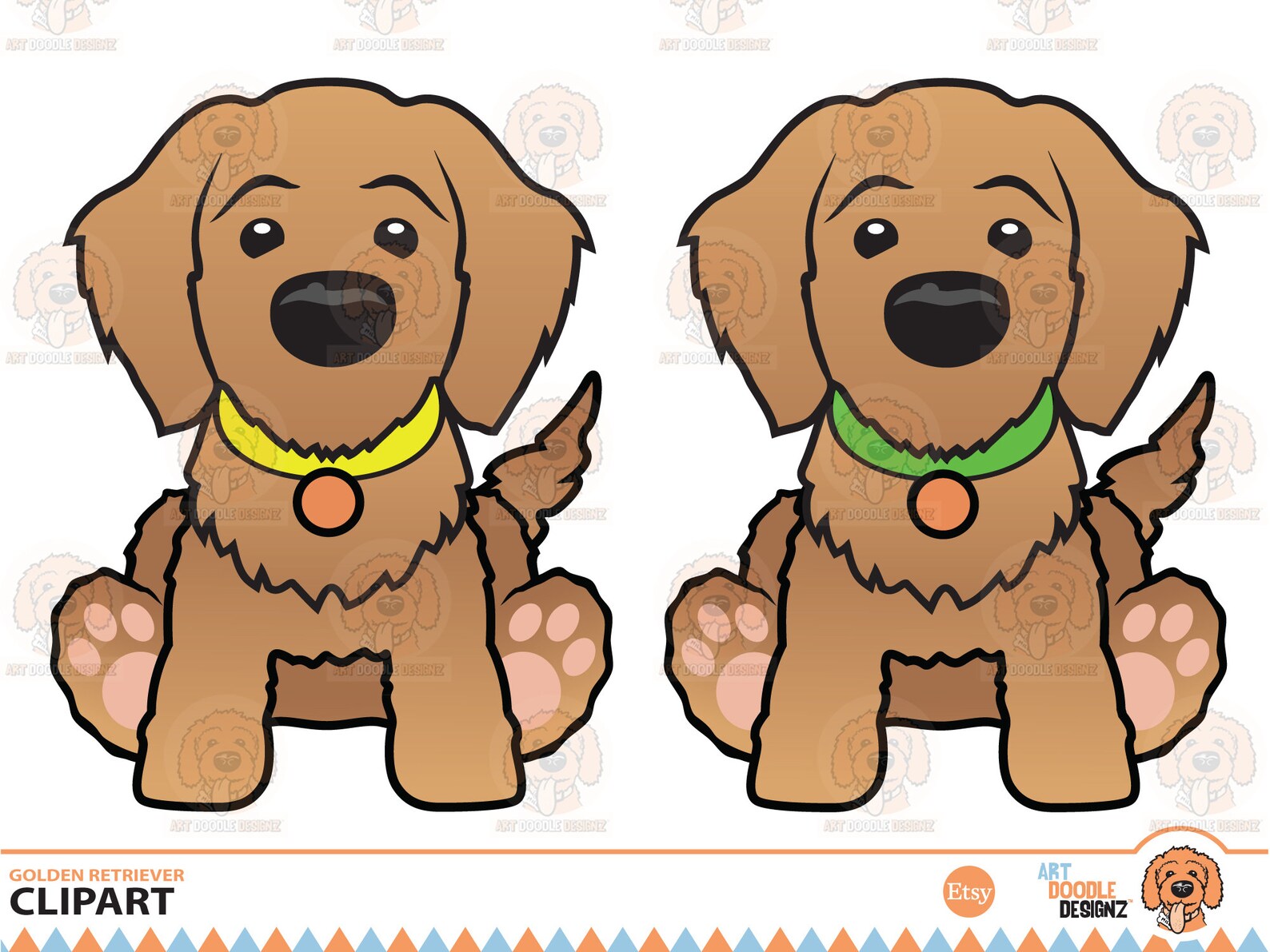 Golden Retriever Clipart, Dog, Puppy, Pets, Dogs, Graphics, Canine ...