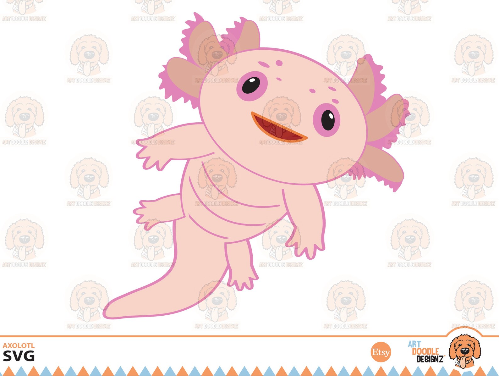 4 Axolotls Layered SVG. Amphibian. Pet. Cricut Cut Digital Cut Files ...