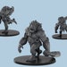 Werewolf Brute | 3 Poses | 3D Printed Tabletop Resin Miniatures | D&D ...