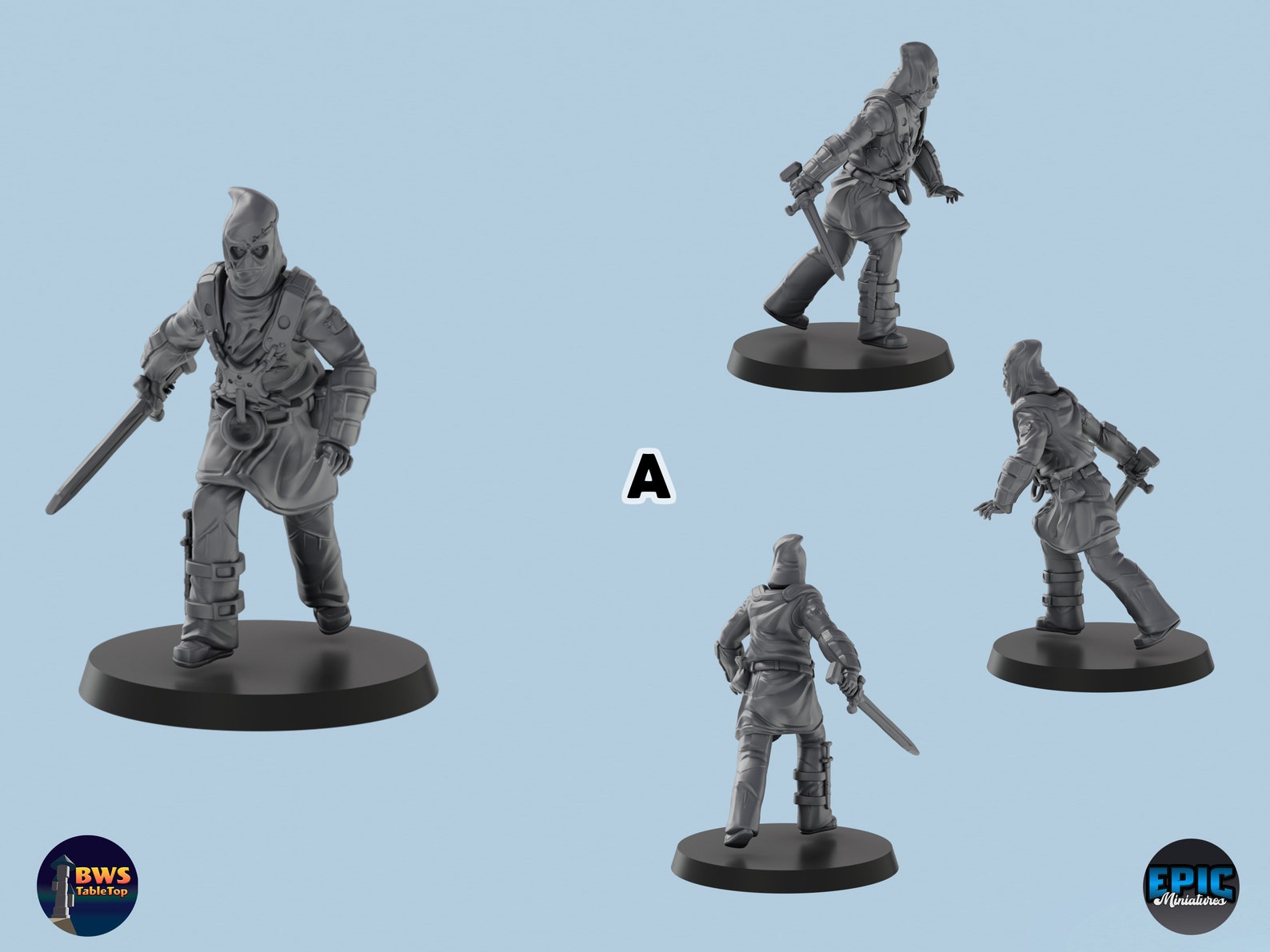 Masked Murderer 3 Poses 3D Printed Tabletop Resin - Etsy