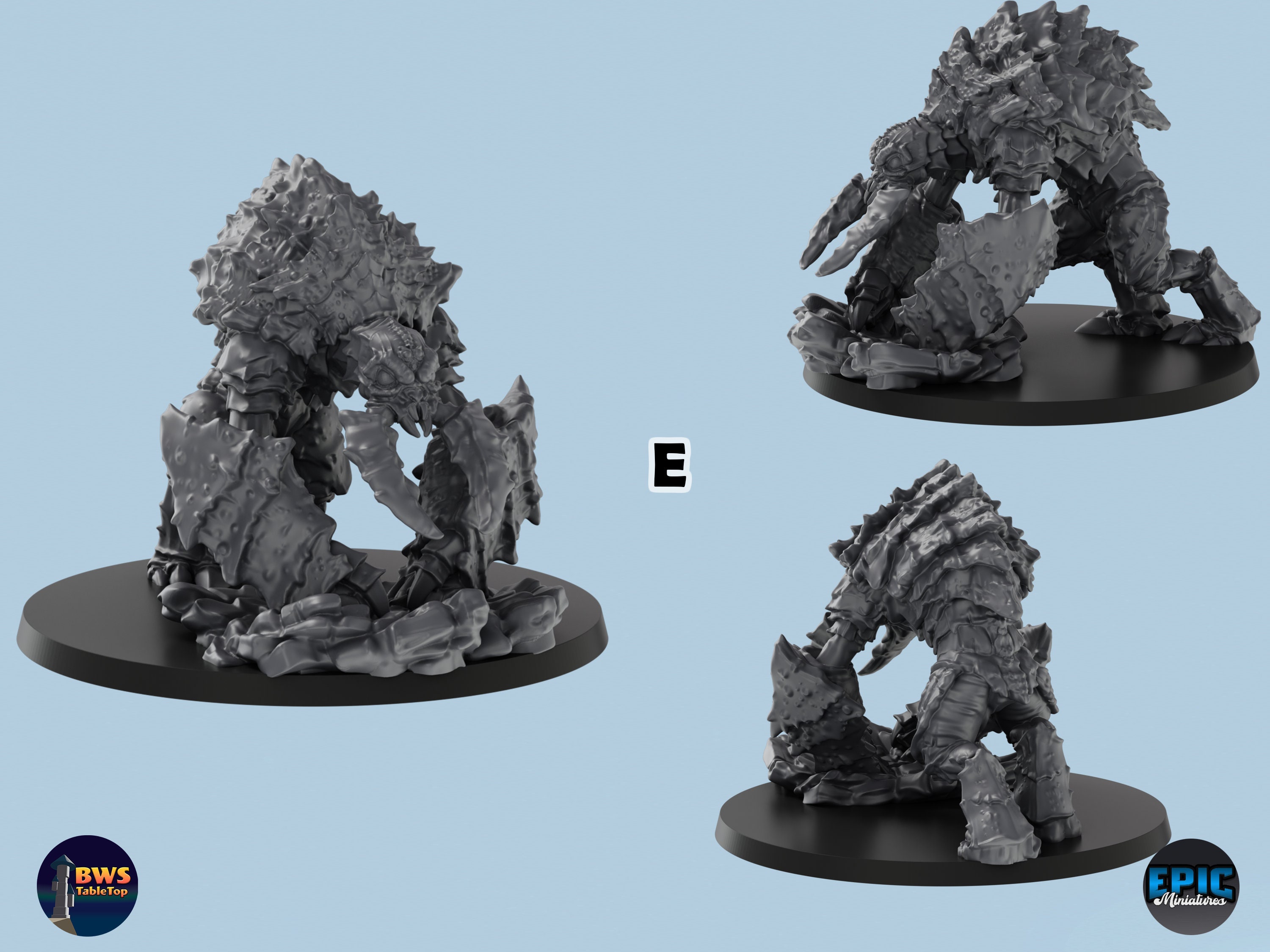 Umber Hulk | 5 Poses | 3D Printed Tabletop Resin Miniatures | D&D TTRPG ...