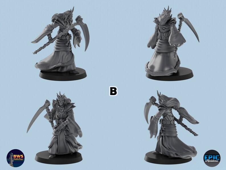 Ancient Lich 3 Poses 3D Printed Tabletop Resin Miniatures - Etsy