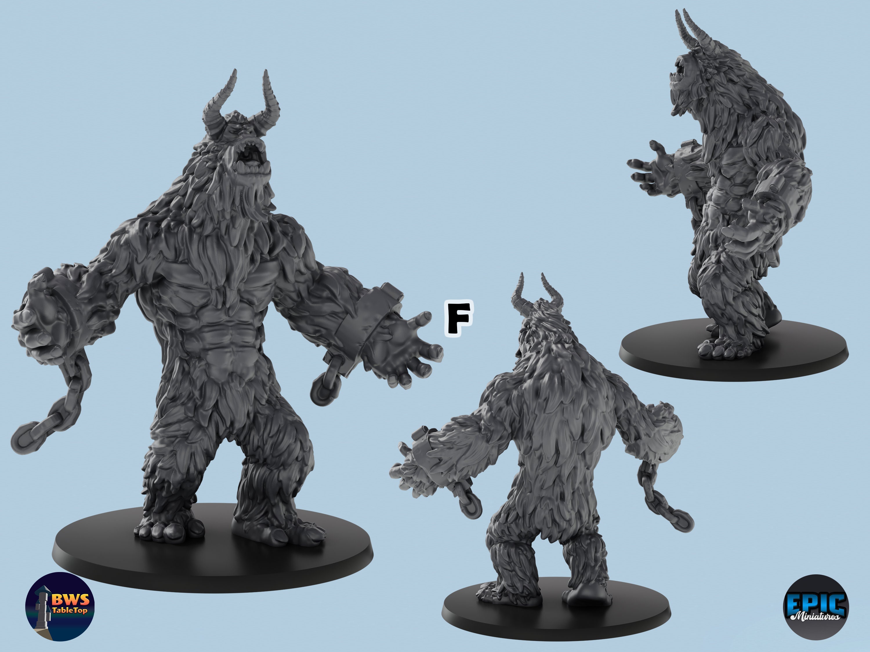 Yeti | 6 Poses | 3D Printed Tabletop Resin Miniatures | D&D TTRPG - Etsy