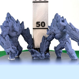 Earth Elemental | 2 Poses | 3D Printed Tabletop Miniatures | D&D TTRPG ...