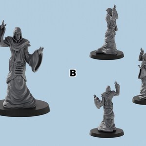 Yellow Cultist | 3 Poses | 3D Printed Tabletop Resin Miniatures | D&D ...
