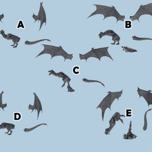 Wyvern | 5 Poses | 3D Printed Tabletop Miniatures | D&D TTRPG - Etsy