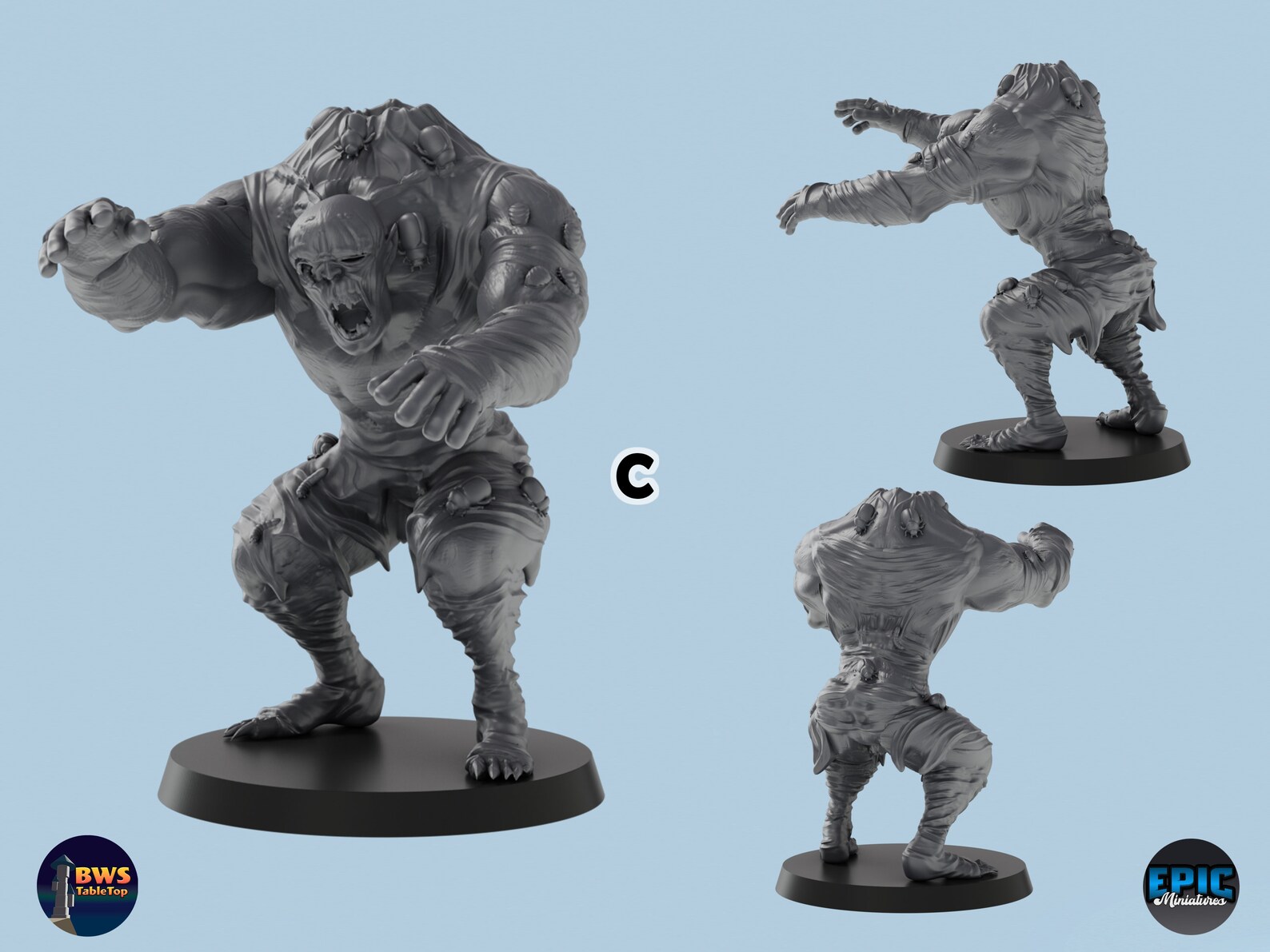 Hive Controlled Zombie | 3 Poses | 3D Printed Tabletop Resin Miniatures ...